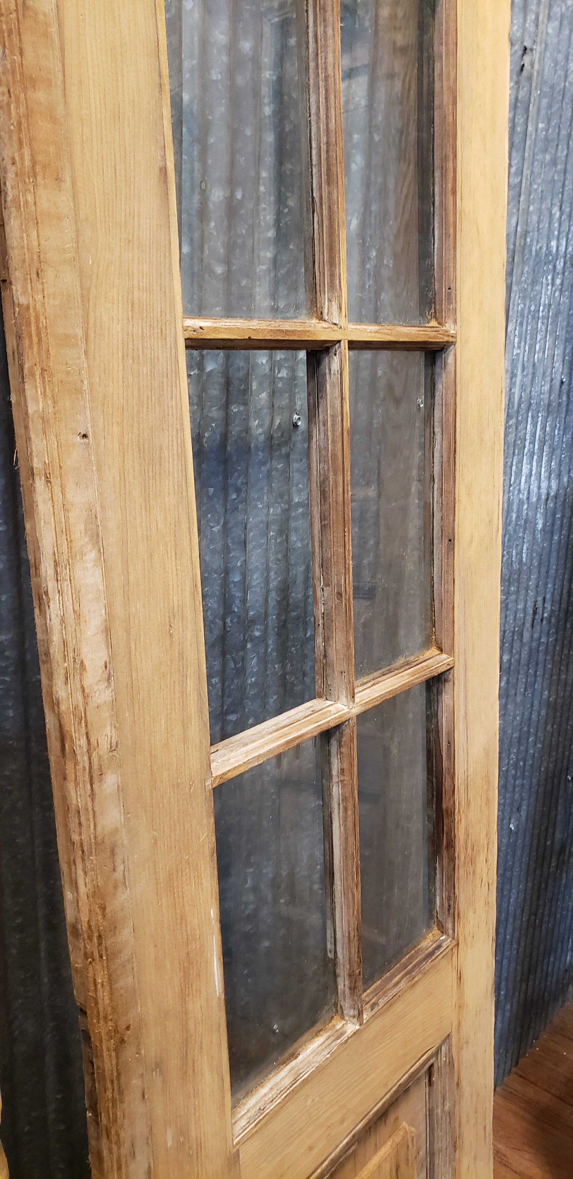 Pair of Newly Stripped 8 Pane Bullseye Panel Interior Doors 23" x 83 1 ...