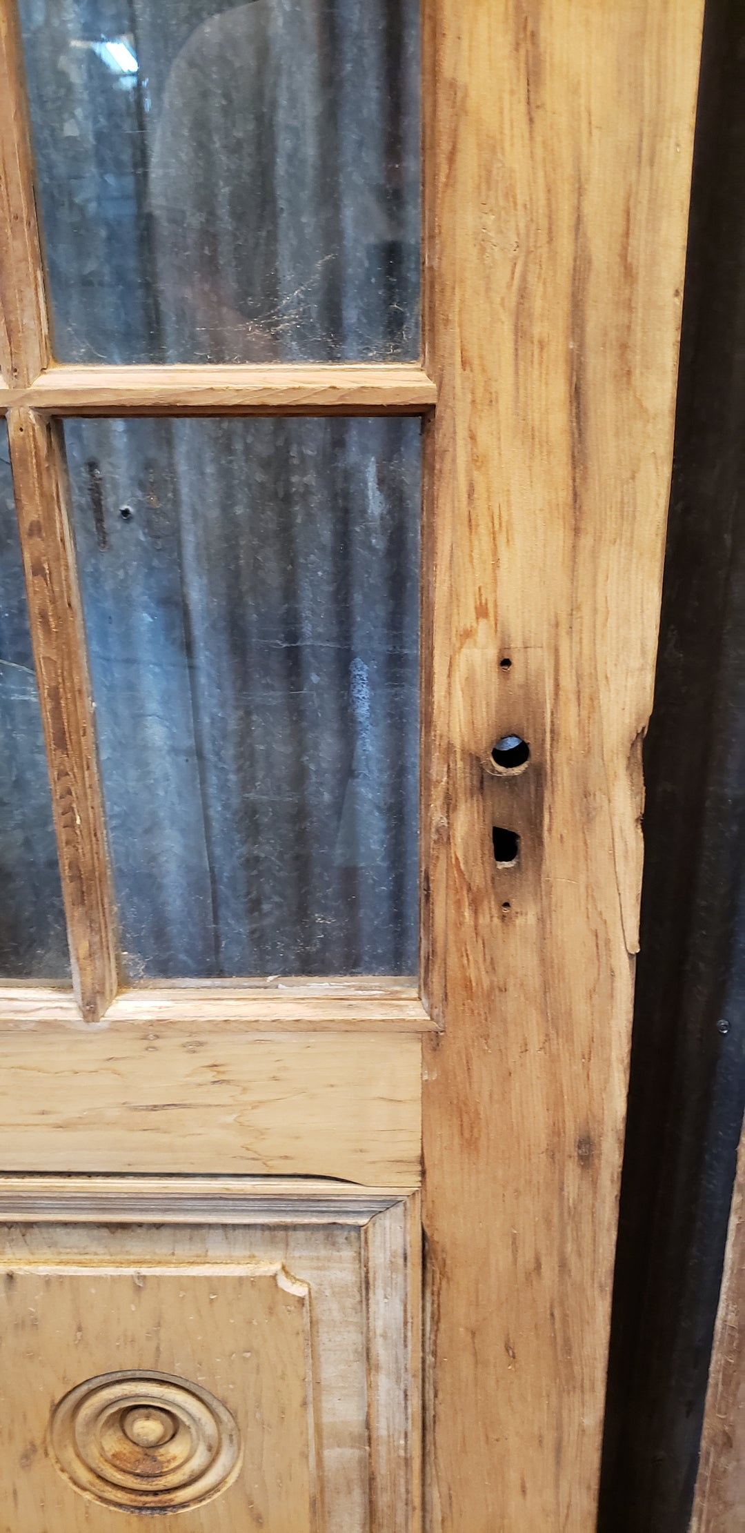Pair of Newly Stripped 8 Pane Bullseye Panel Interior Doors 23" x 83 1 ...