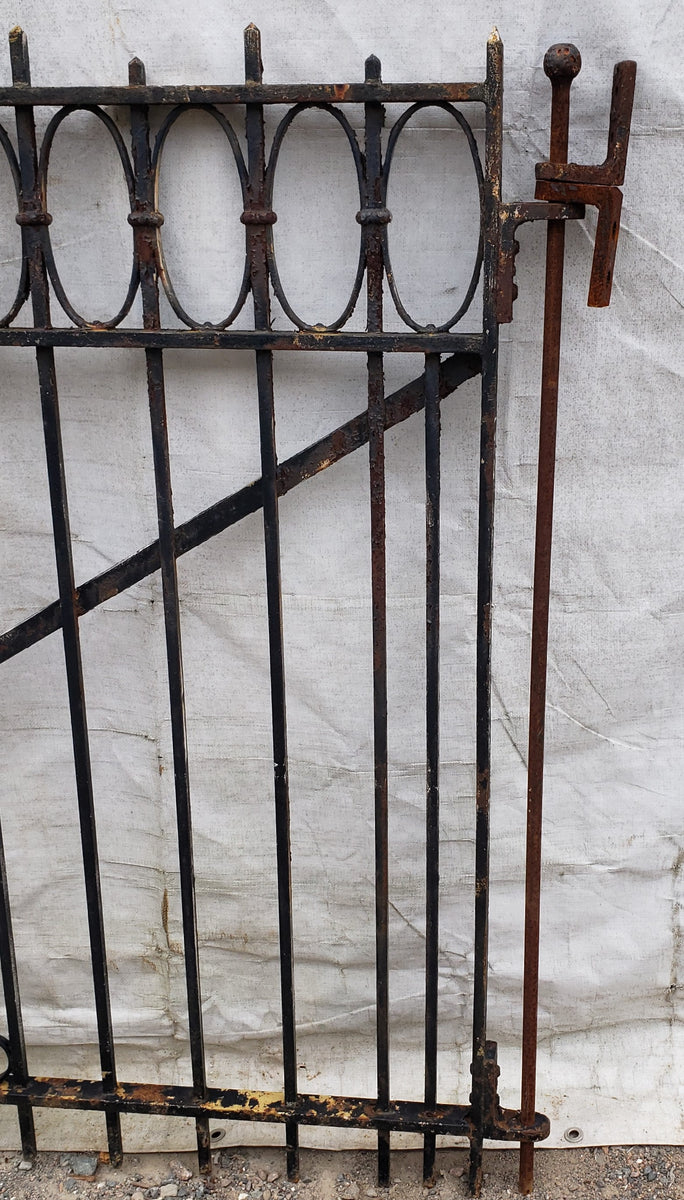 Pair of Ornate Wrought Iron Driveway Gates 55 1/4" Wide x 49 1/2" Tall ...