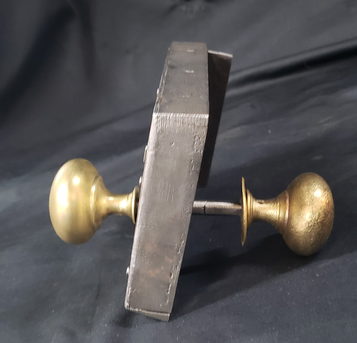 Restored Left Side Carpenter Style Rim Lock Set with Key 6" x 4 3/8" G ...