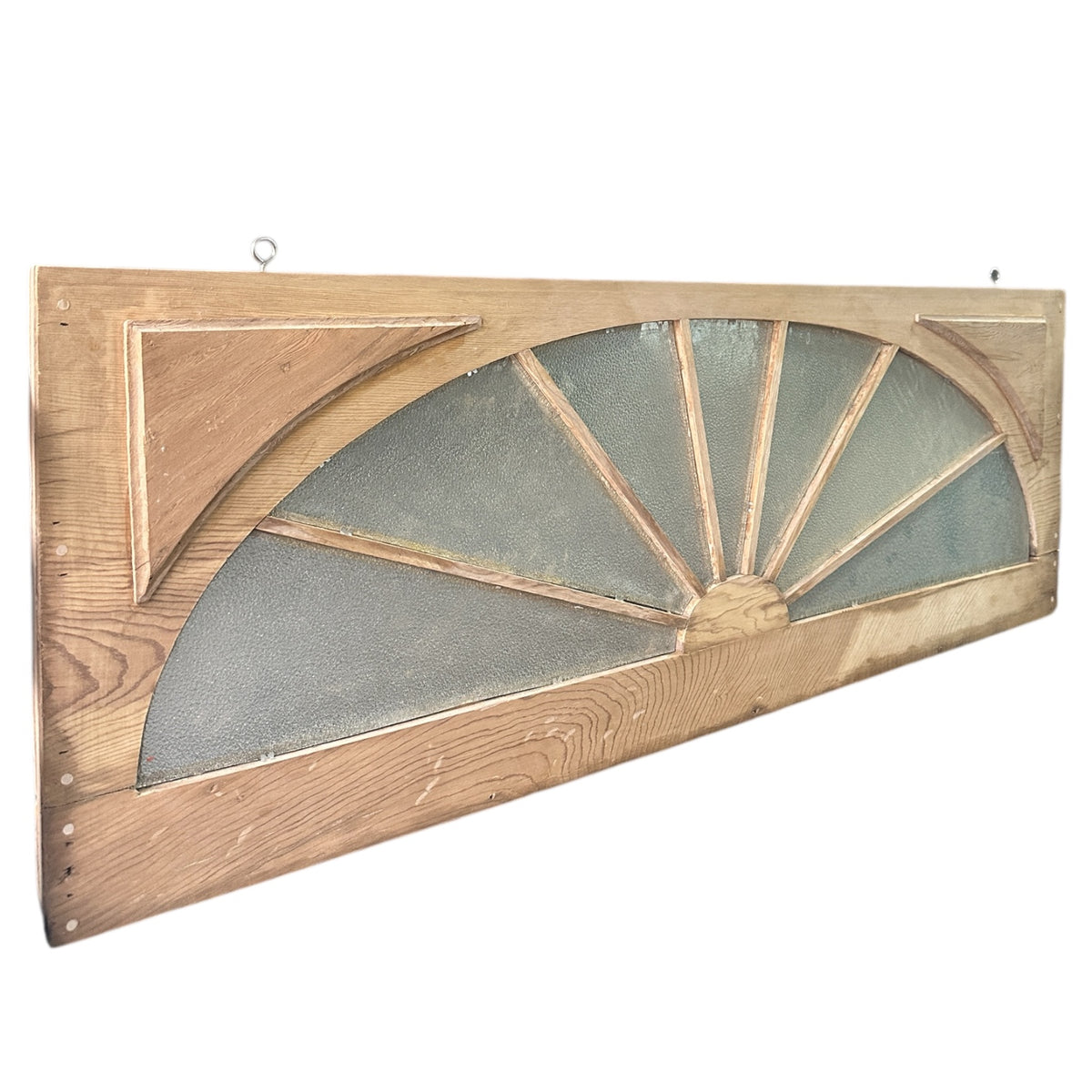 Restored Antique Sunburst Transom Window w/ Wood Frame GA20692 ...