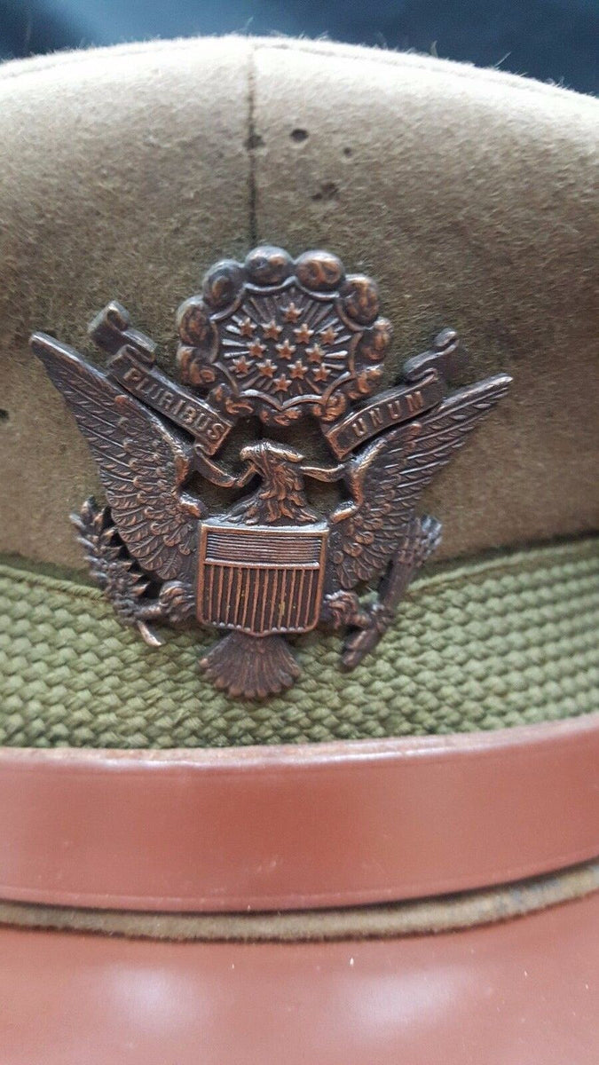 U.S. Pre WWII Officers Hat with Bronze Insignia – Governor's ...
