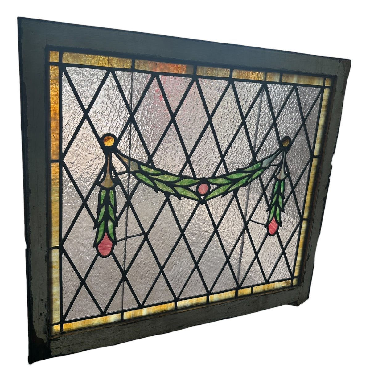Stained Glass Window w/ Wood Frame GA20691 – Governor's Architectural ...