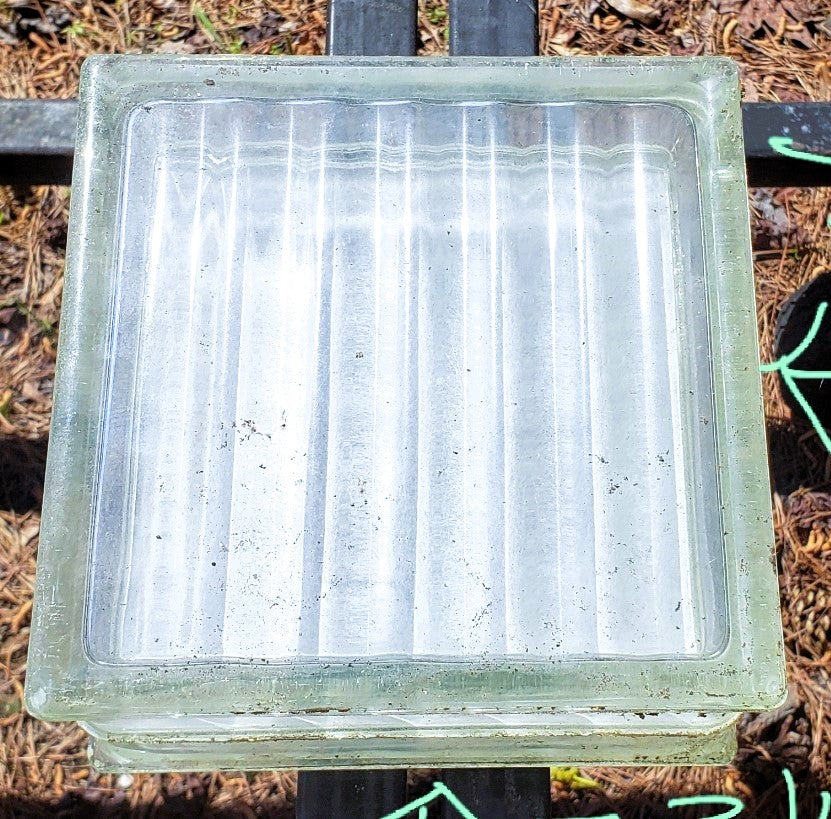 Reclaimed Square Glass Blocks 7 3/4" x 3 7/8" 3 Patterns Available - O ...