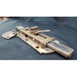 Large Primitive Iron Slide Latch Bolt Lock with Keeper #GA1134 ...