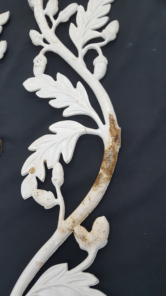 Set of 5 Cast Aluminum Leaf & Acorn Filigree Decorative Panels #GA2207 ...