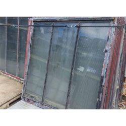 Salvaged Steel Factory Windows w/ broken chicken wire glass – Governor ...