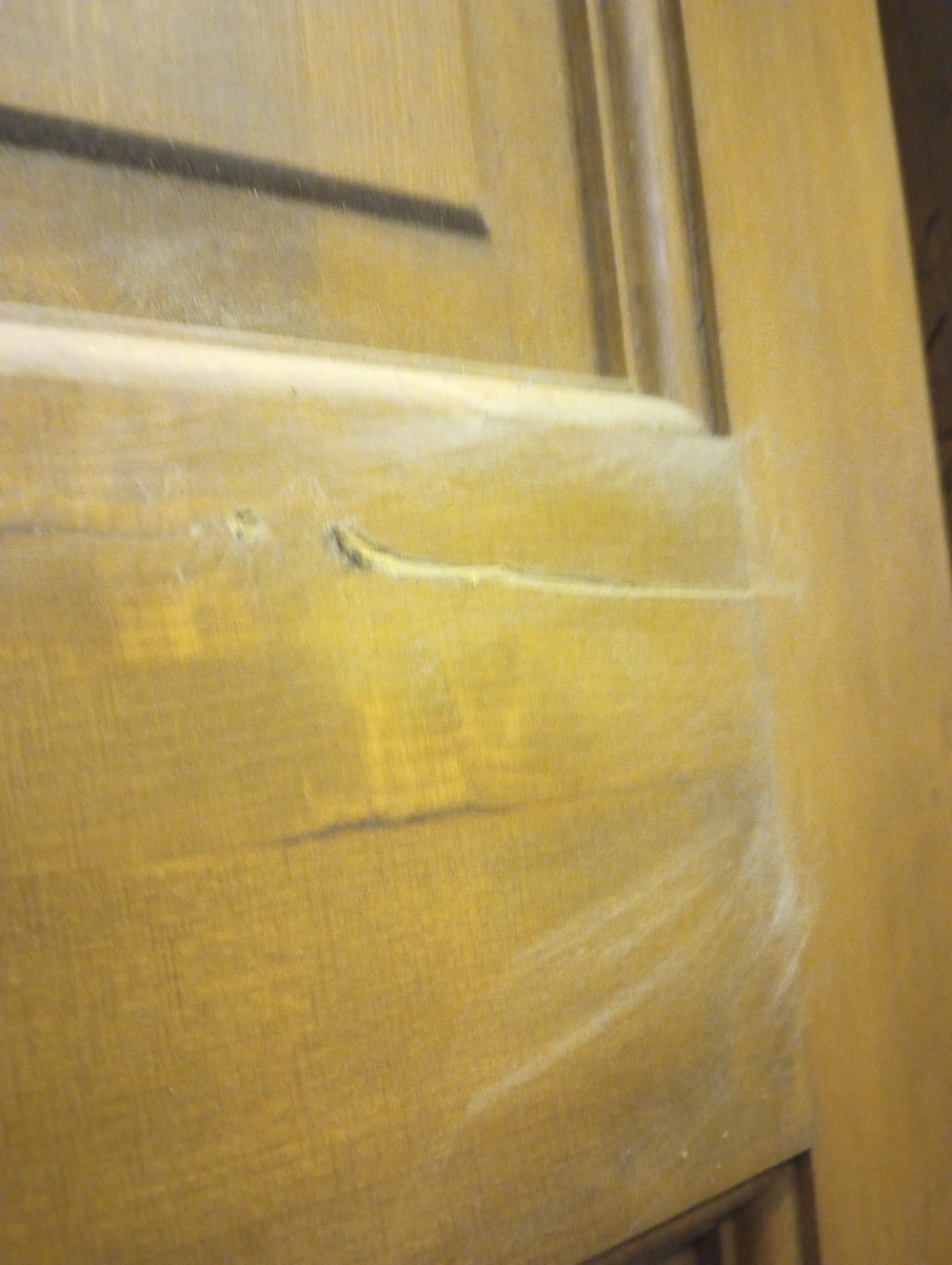 Pair of Narrow Wood Interior Doors with Raised Panels" 12" x 79 1/2 ...